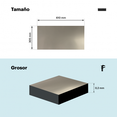 Glossy dual-layer adhesive laser vinyl of 0,2 mm